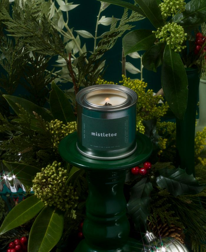 MALA THE BRAND Mistletoe Scented Hand-Poured Candle, 4-Oz. - Macy's