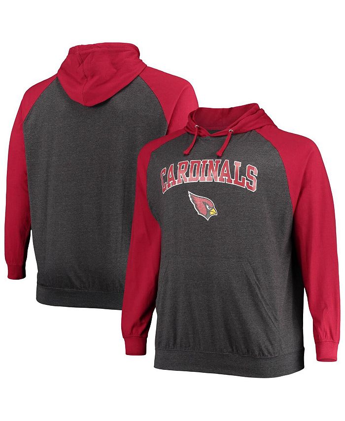 Fanatics Men's Cardinal, Heathered Charcoal Arizona Cardinals Big and ...
