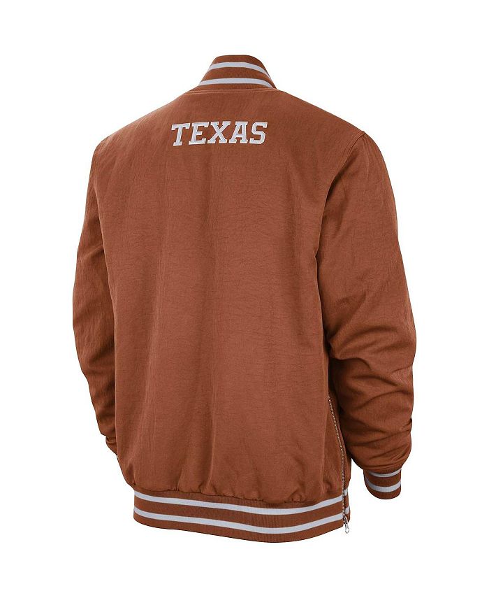Nike Men's Texas Orange Texas Longhorns Full-Zip Bomber Jacket - Macy's