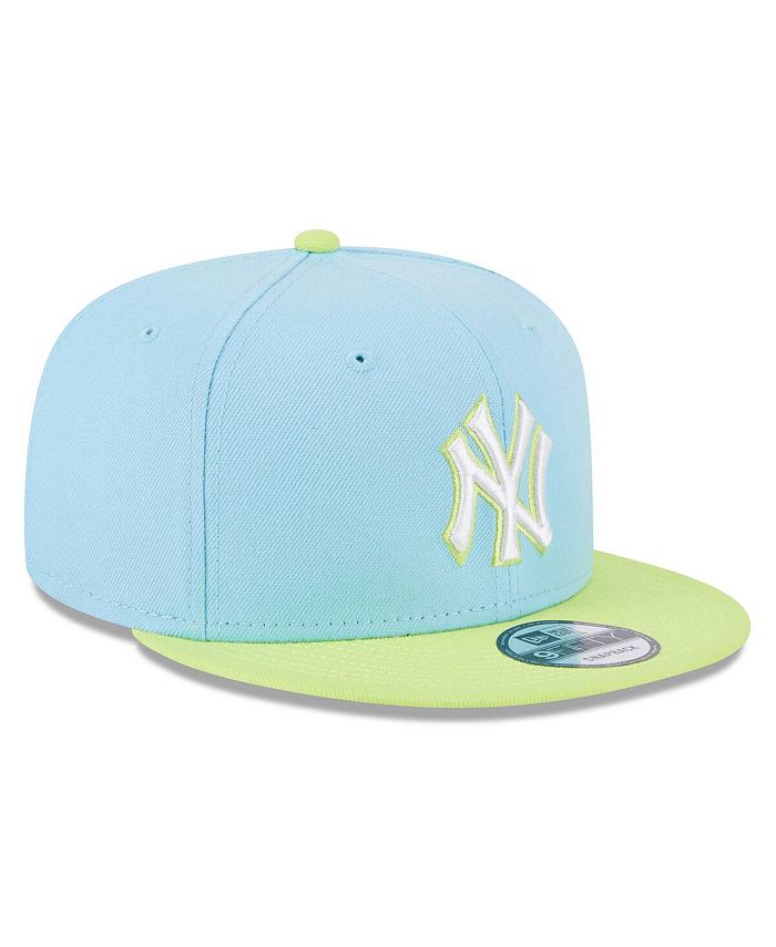 New Era Men's Light Blue, Neon Green New York Yankees Spring Basic Two ...