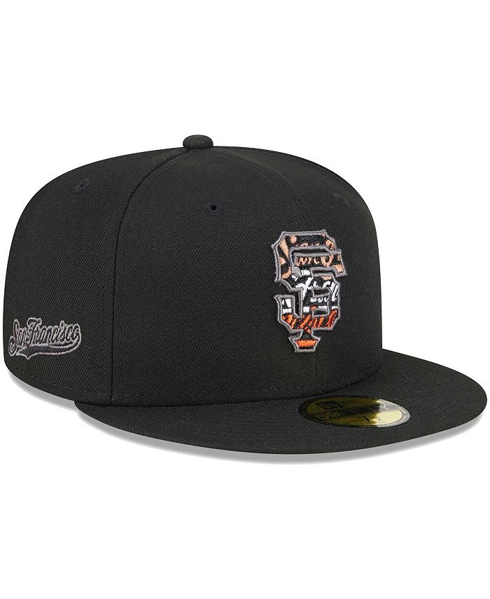New Era Men's Black San Francisco Giants Script Fill 59FIFTY Fitted Hat ...