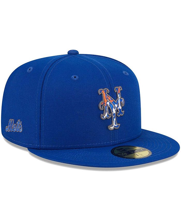 New Era Men's Royal New York Mets Script Fill 59FIFTY Fitted Hat - Macy's
