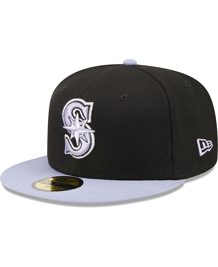 New Era Men's Black Seattle Mariners Side Patch 59FIFTY Fitted Hat - Macy's