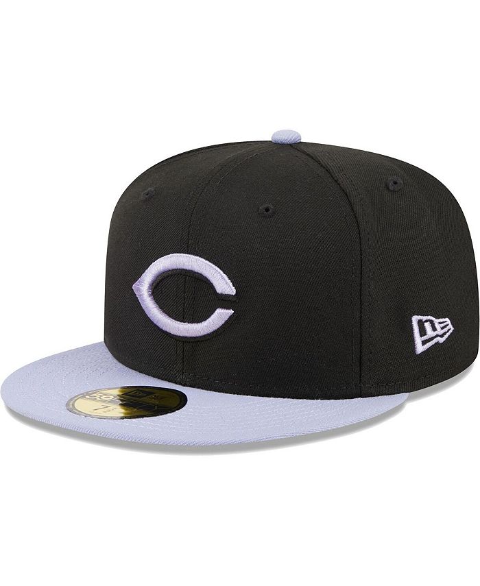 New Era Men's Black Cincinnati Reds Side Patch 59FIFTY Fitted Hat - Macy's