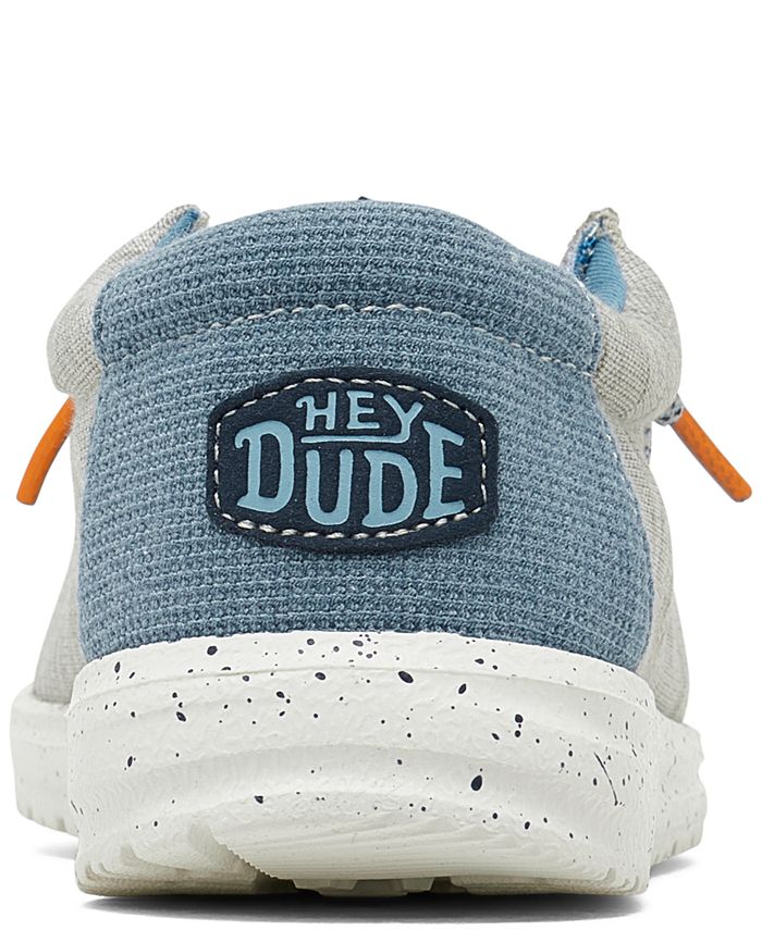 Hey Dude Big Kids Wally Jersey Casual Moccasin Sneakers from Finish ...