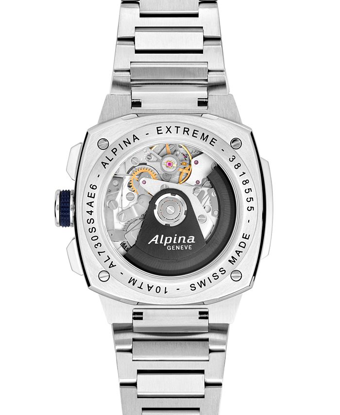 Alpina Men's Swiss Chronograph Alpiner Stainless Steel Bracelet Watch ...