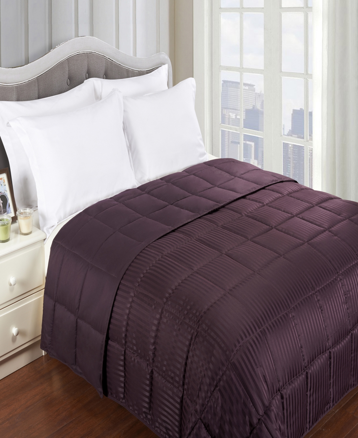 Click here for Superior Stripe Hypoallergenic Down Alternative Bl... prices