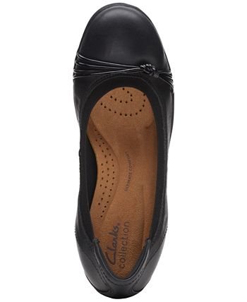 Clarks Women's Meadow Rae Knot-Trim Comfort Flats - Macy's