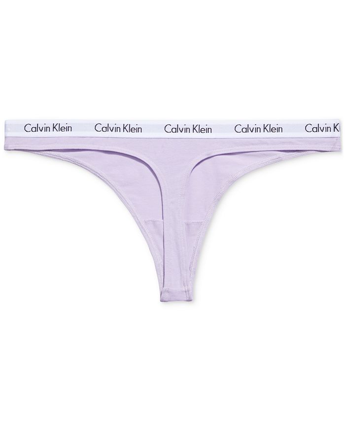 Calvin Klein Carousel Cotton 3-Pack Thong Underwear QD3587 - Macy's