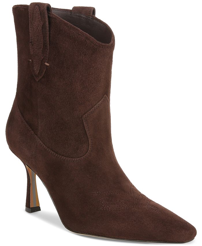 Sam Edelman Women's Moe Pointed-Toe Pull-On Western Boots - Macy's