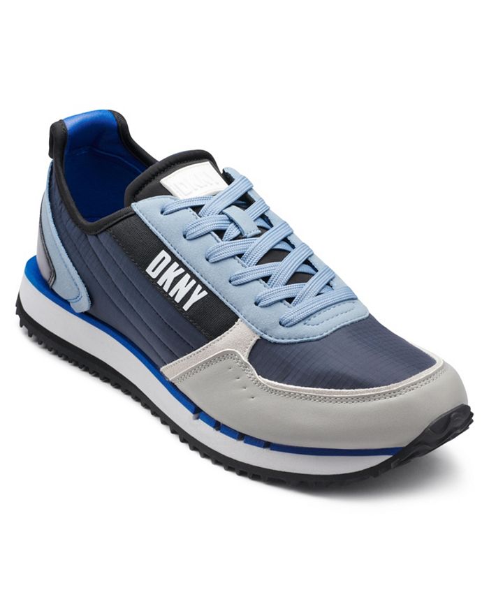 DKNY Men's Mixed Media Runner Sneakers - Macy's