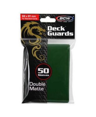 BCW Deck Guards Double Matte Green Sleeves 50 Count - Macy's