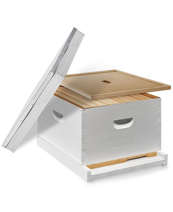 Honey Keeper Beginner Bee Hive Body Kit, Painted, Assembled with 10 ...