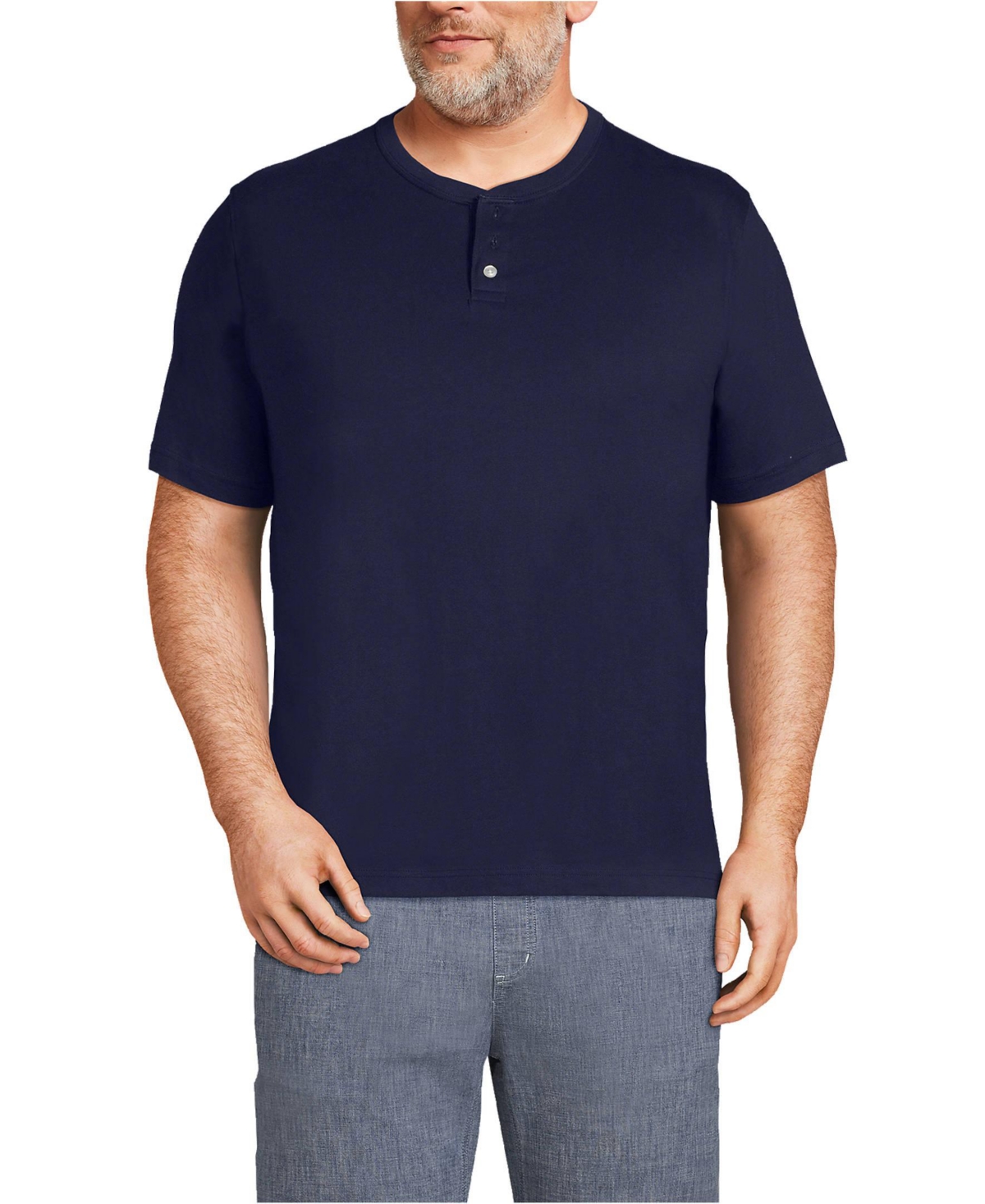 Click here for Lands End Big & Tall Short Sleeve Super-t Henley -... prices