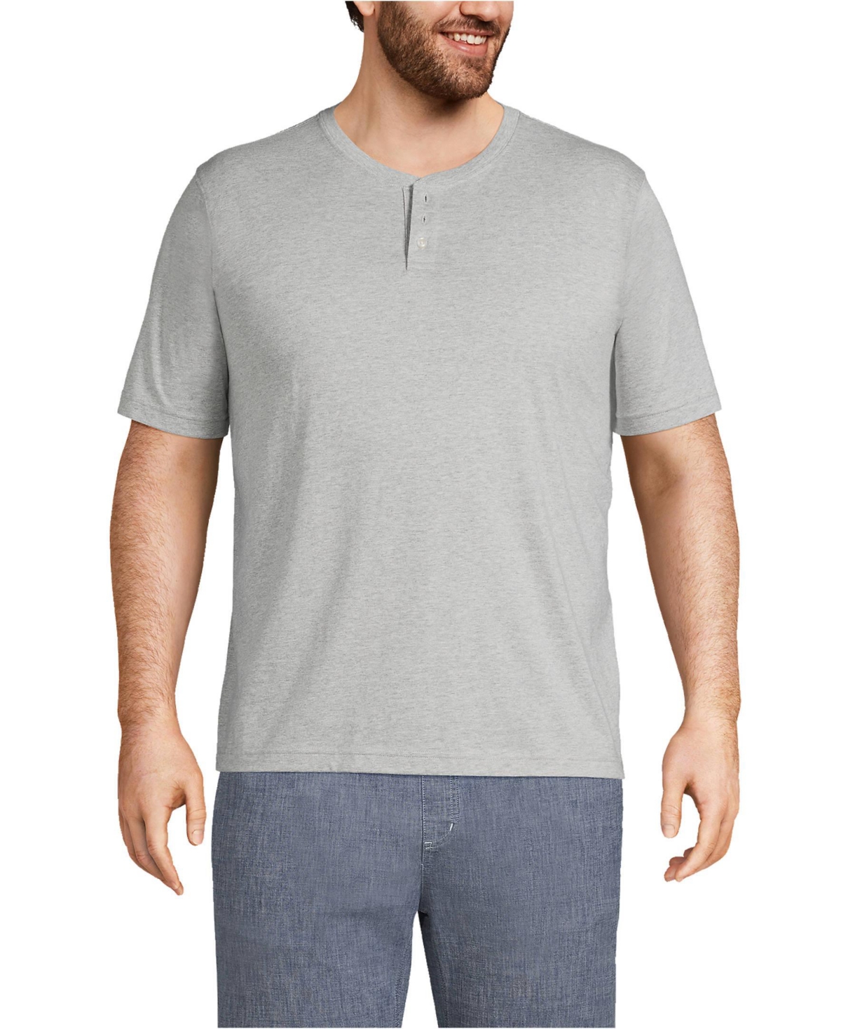 Click here for Lands End Big & Tall Short Sleeve Super-t Henley -... prices