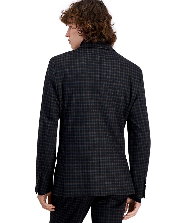 Paisley & Gray Men's Dover Check Notch-Collar Jacket - Macy's