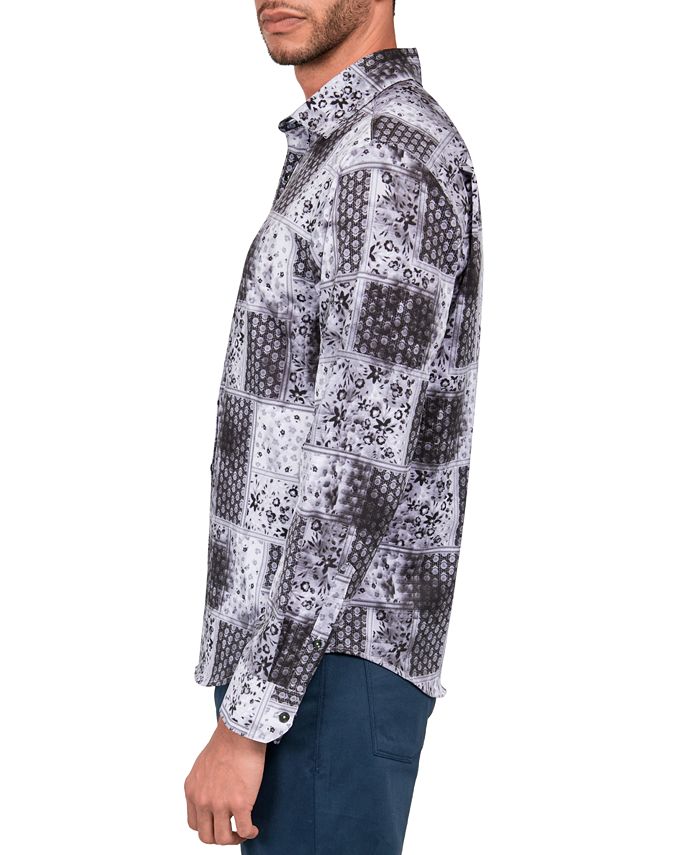 Society Of Threads Mens Regular Fit Non Iron Performance Stretch