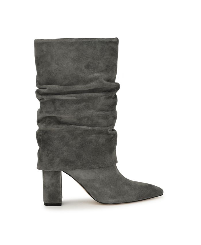 Nine West Women's Francis Fold Over Cuff Dress Boots - Macy's