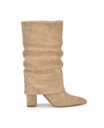 Nine West Women's Francis Fold Over Cuff Dress Boots - Macy's