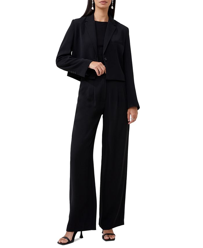 French Connection Women's Harry Cropped Suiting Blazer - Macy's