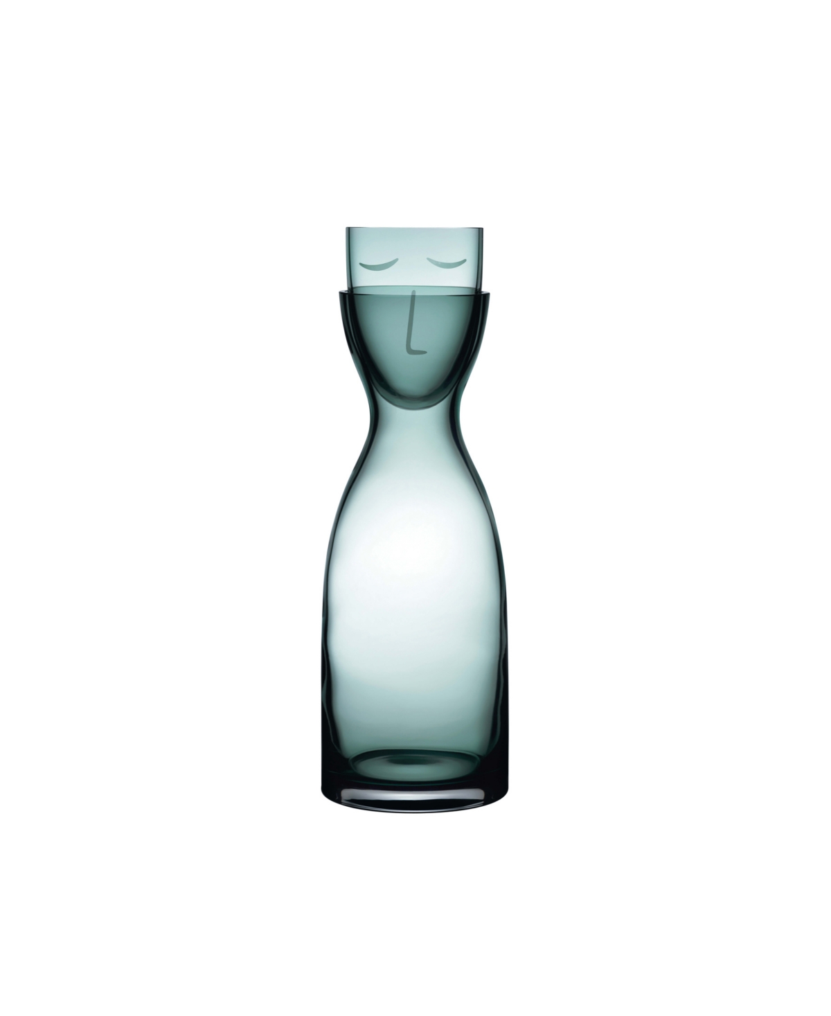 Click here for Nude Glass Mr. & Mrs. Night Carafe  Tall - Green prices