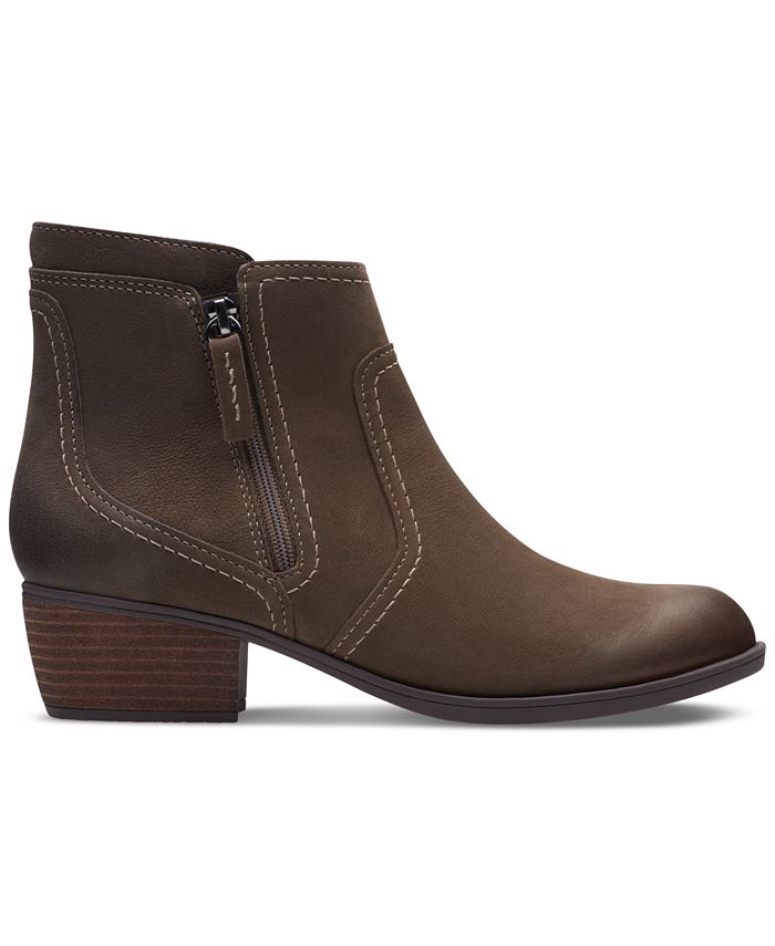 Clarks Women's Charlten Ave Zip Booties - Macy's