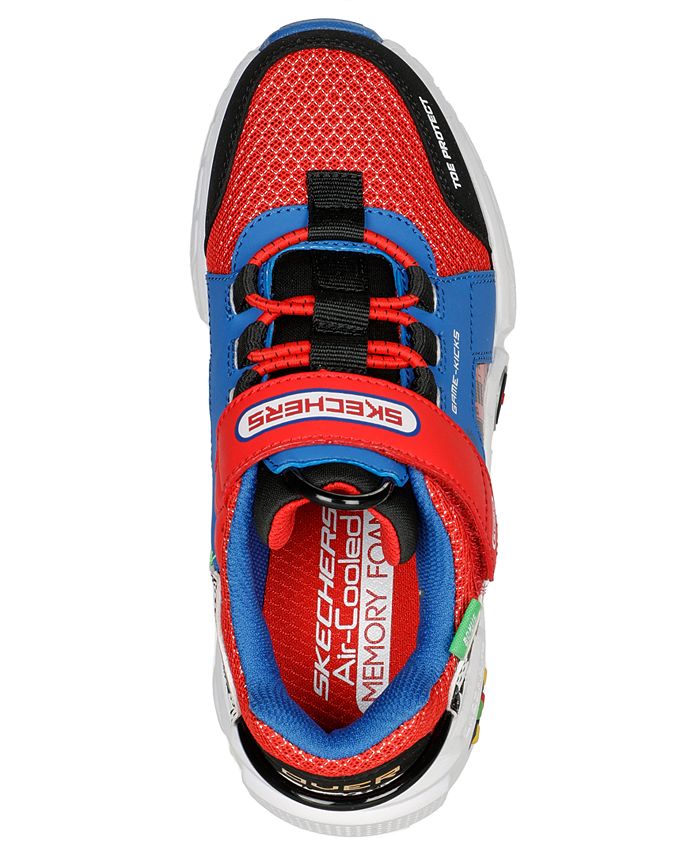 Skechers Little Kids Game Kicks- Gametronics Adjustable Strap Casual ...