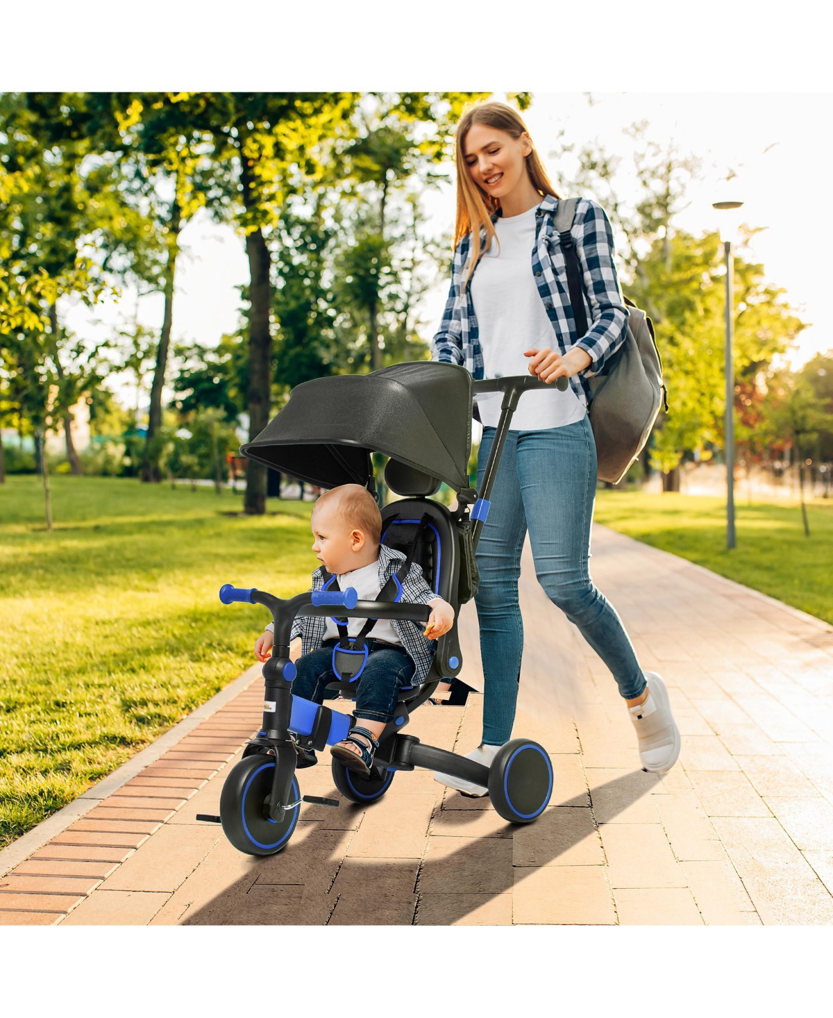 Click here for Qaba 3-in-1 Toddler Trike  Tricycle Stroller  Bala... prices