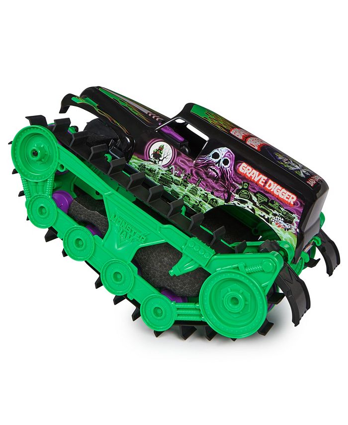Monster Jam Grave Digger Trax All-Terrain Remote Control Outdoor ...