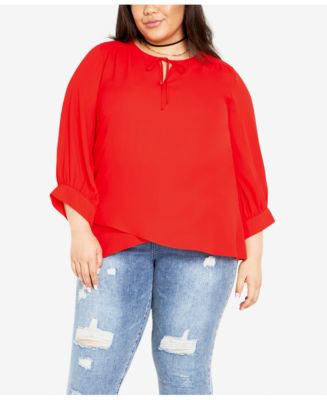 CITY CHIC Women's Monica Top - Macy's