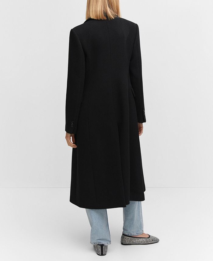 MANGO Women's Wool-Blend Overcoat - Macy's