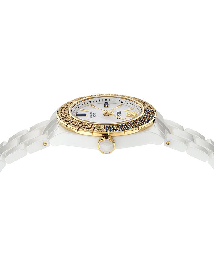 Versace Women's Swiss Automatic DV One Diamond (1/2 ct. t.w.) White ...