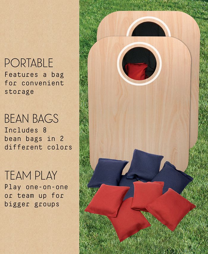 Studio Mercantile Wood Bean Bag Cornhole Game Set - Macy's