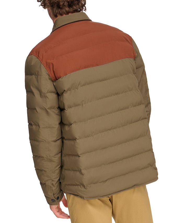 BASS OUTDOOR Men's Colorblocked Padded Shacket - Macy's