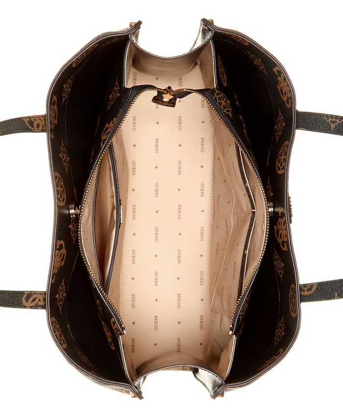 GUESS Meridian Monogram Extra-Large Girlfriend Tote - Macy's