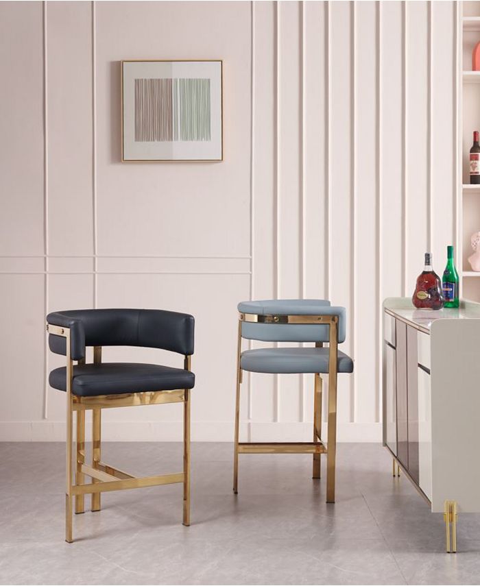 Infinity Luxury Modern Counter Bar Stool, 2 Piece Set - Macy's