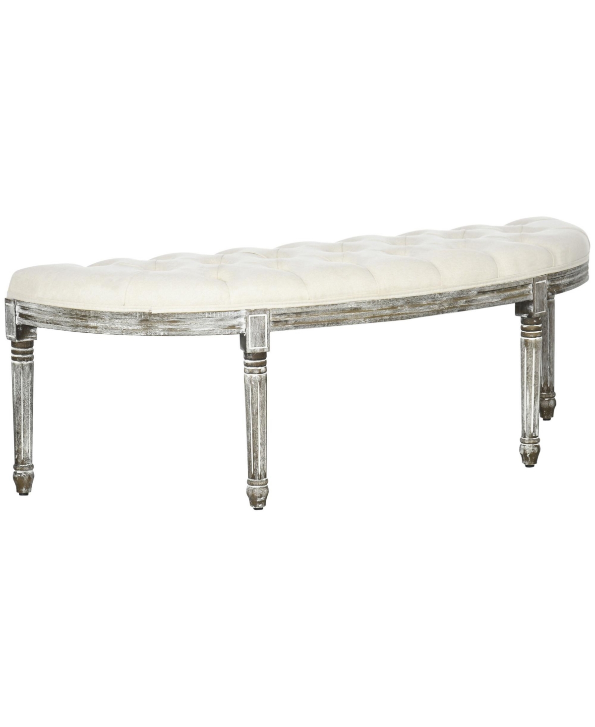 Click here for Homcom Vintage Semi-Circle Entryway Bench w/Tufted... prices