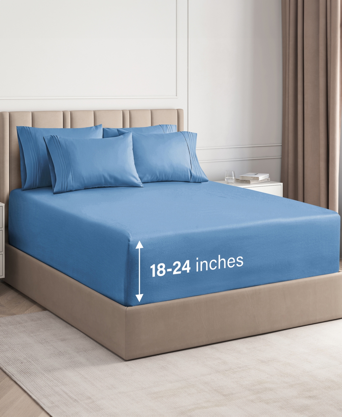Click here for Microfiber Sheet Set 18" - 24" Inch Extr... prices