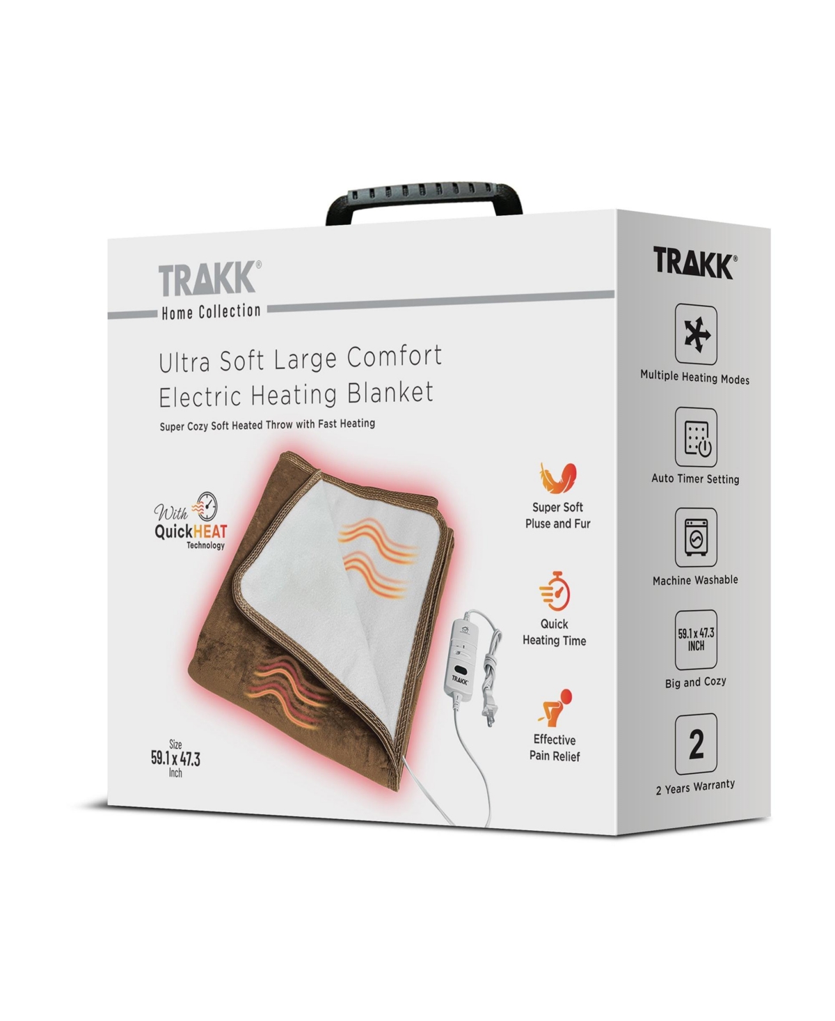 Click here for Trakk Heated Electric Blanket Throw- Multiple Heat... prices