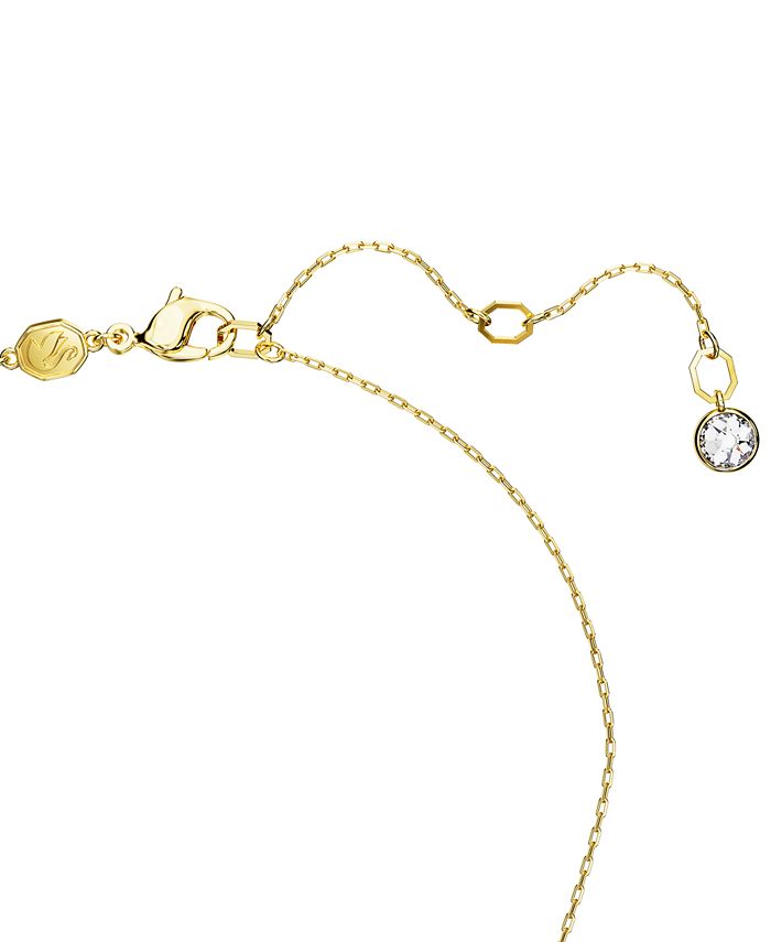 Swarovski Gold-Tone Multicolor Crystal Ladybug Pendant Necklace, 15 ...