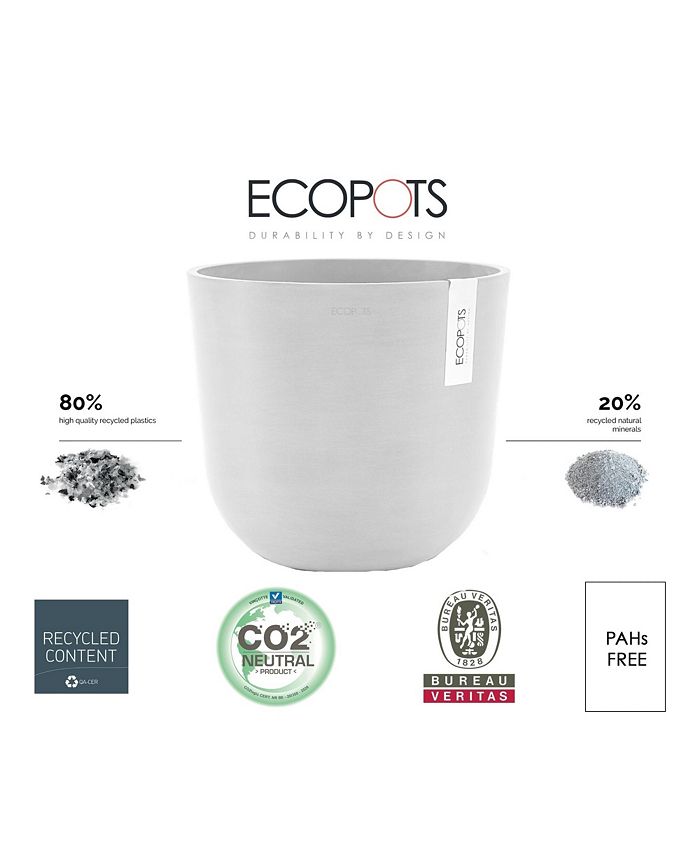 ECOPOTS Oslo Durable Indoor and Outdoor Planter, 10in - Macy's