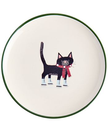 Tabletops Unlimited Furry Cats Appetizer Plates, Set of 4 - Macy's