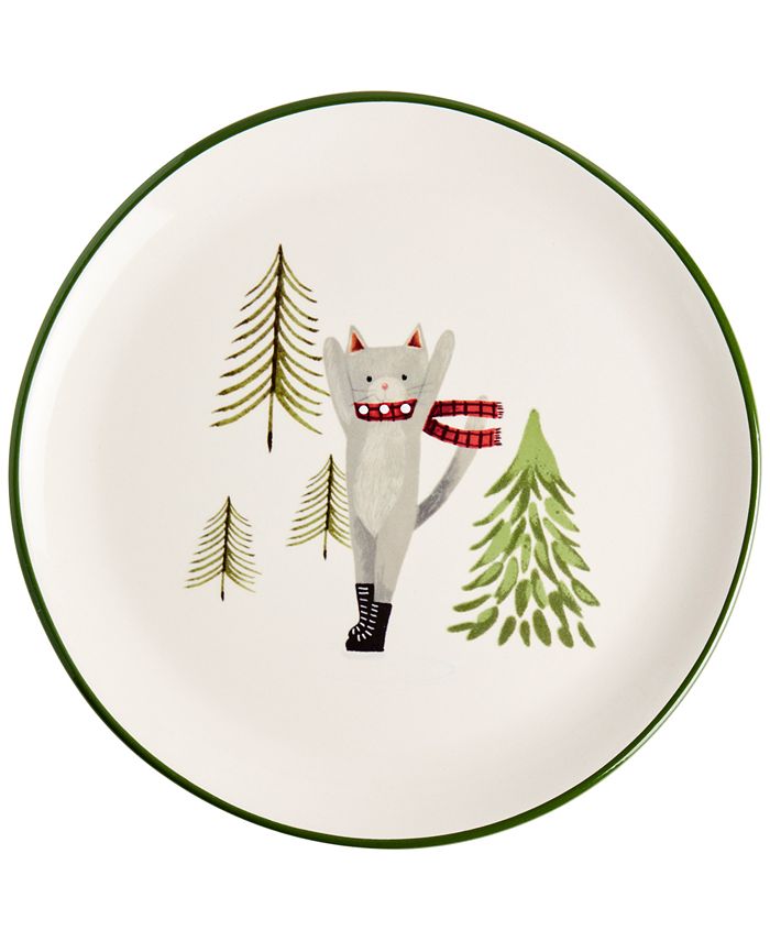 Tabletops Unlimited Furry Cats Salad Plates, Set of 4 - Macy's