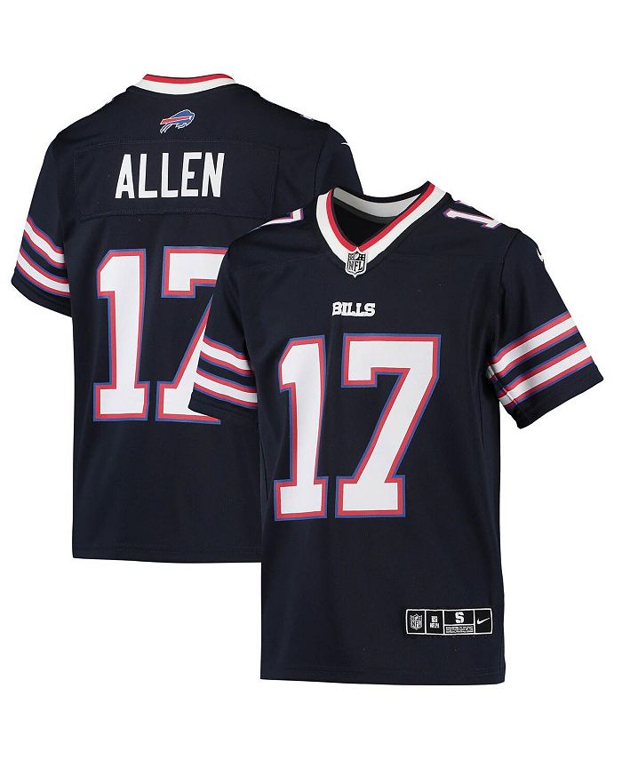 Nike Big Boys Josh Allen Navy Buffalo Bills Inverted Team Game Jersey ...