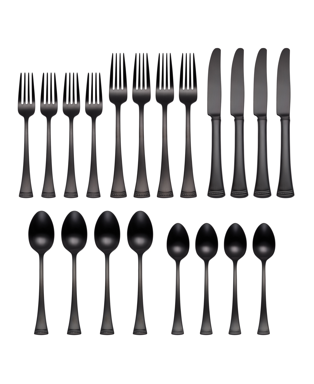 Click here for Lenox Portola Satin Black 20 Piece Flatware Set -... prices