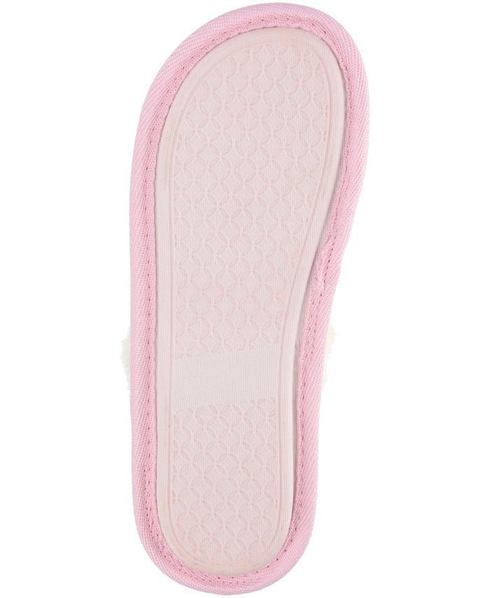 IZOD Women's Cable Knit Lip Sole Scuff Slipper - Macy's