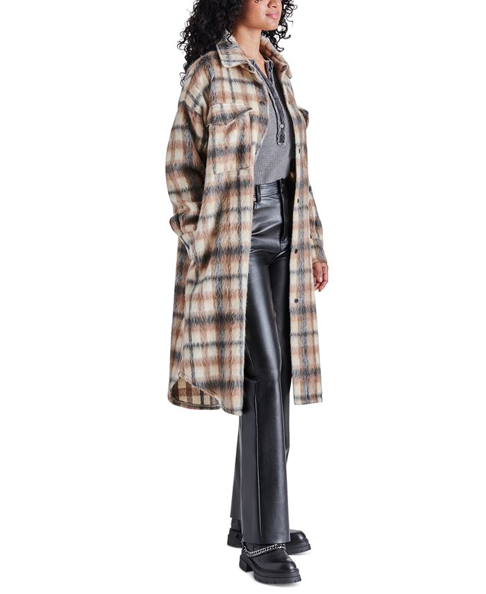 Steve Madden Women's Chloe Plaid Shacket - Macy's