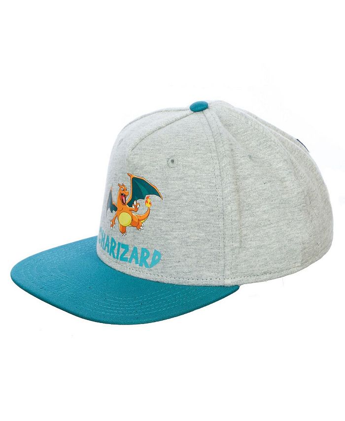 Bioworld Big Boys and Girls Gray Pokemon Charizard Jersey Patch Snapback Hat - Macy's