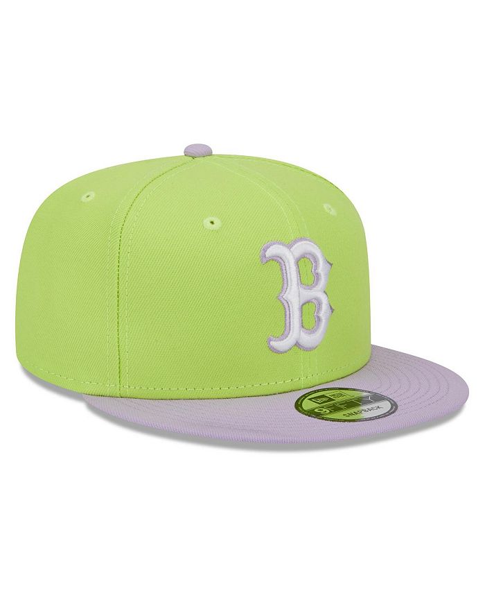New Era Men's Neon Green, Purple Boston Red Sox Spring Basic Two-Tone ...