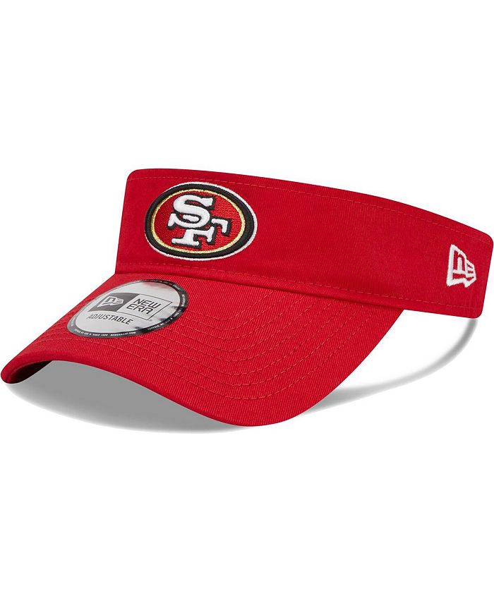 New Era Men's Scarlet San Francisco 49ers Main Adjustable Visor - Macy's